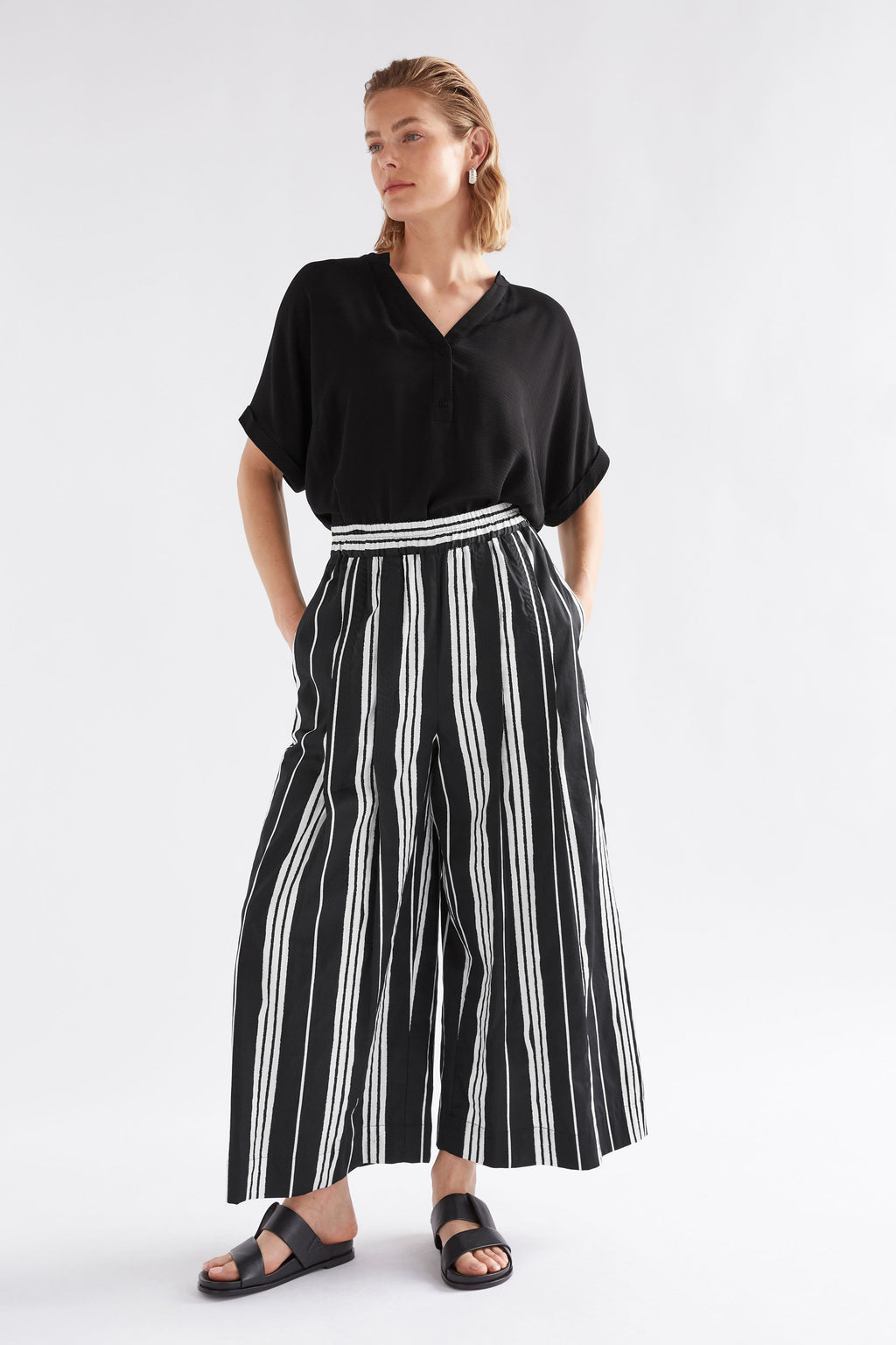 Elk Reza Pant Fez Stripe Black – Hall Concept Store