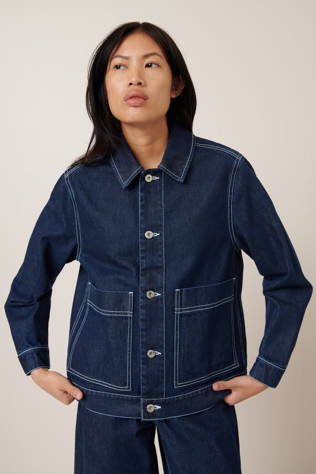 Kowtow Worker Jacket Indigo Denim – Hall Concept Store